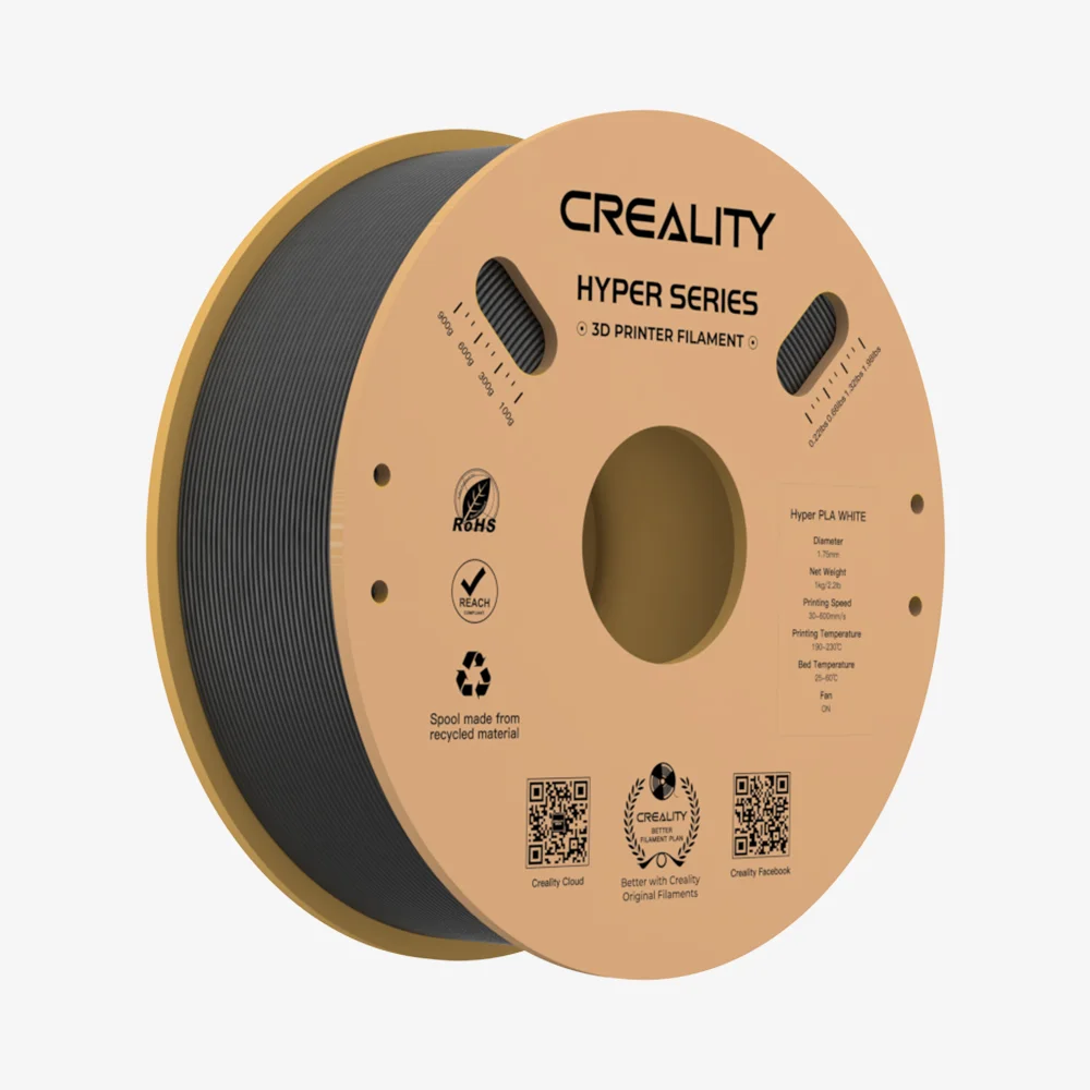 Creality Hyper 1.75mm PLA 3D Printing Filament 10x Faster Printing ...